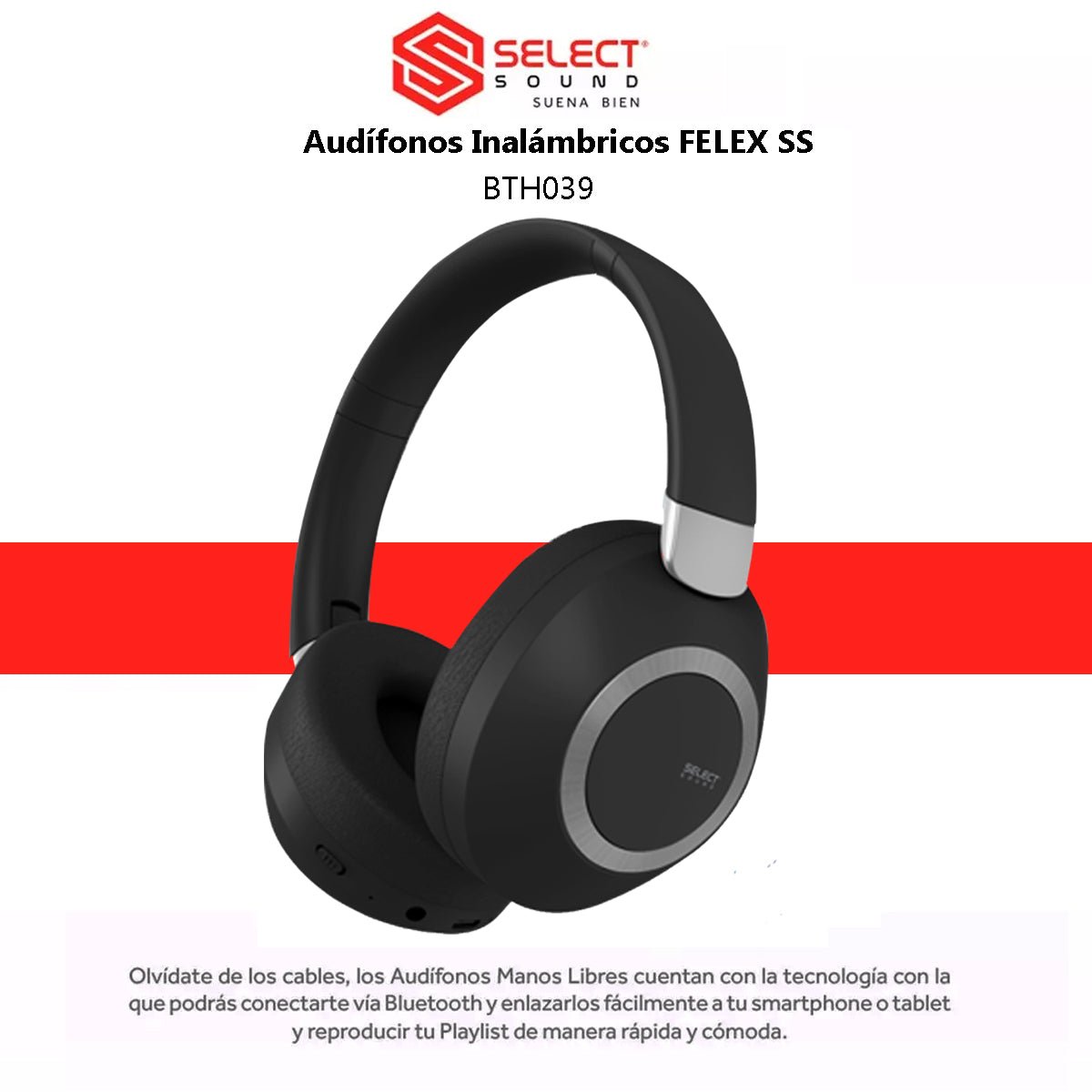 Audífonos Inalámbricos Bluetooth Select Sound Flex Ss Bth039
