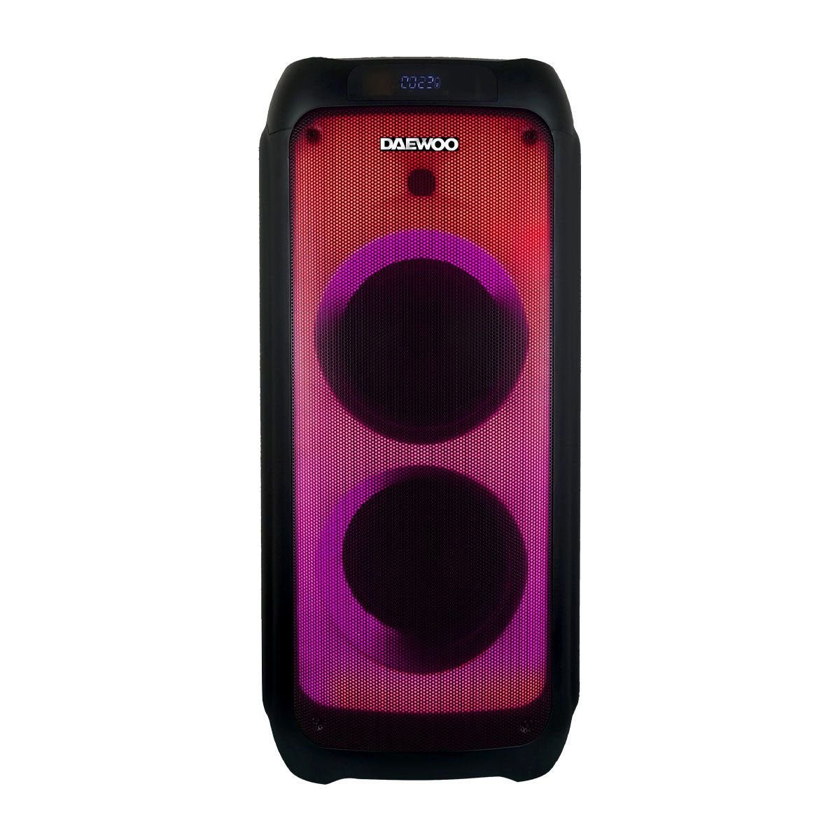 Bocina Bluetooth Daewoo 2x8 Pulgadas Bafle Luz Led 30w Rms ...