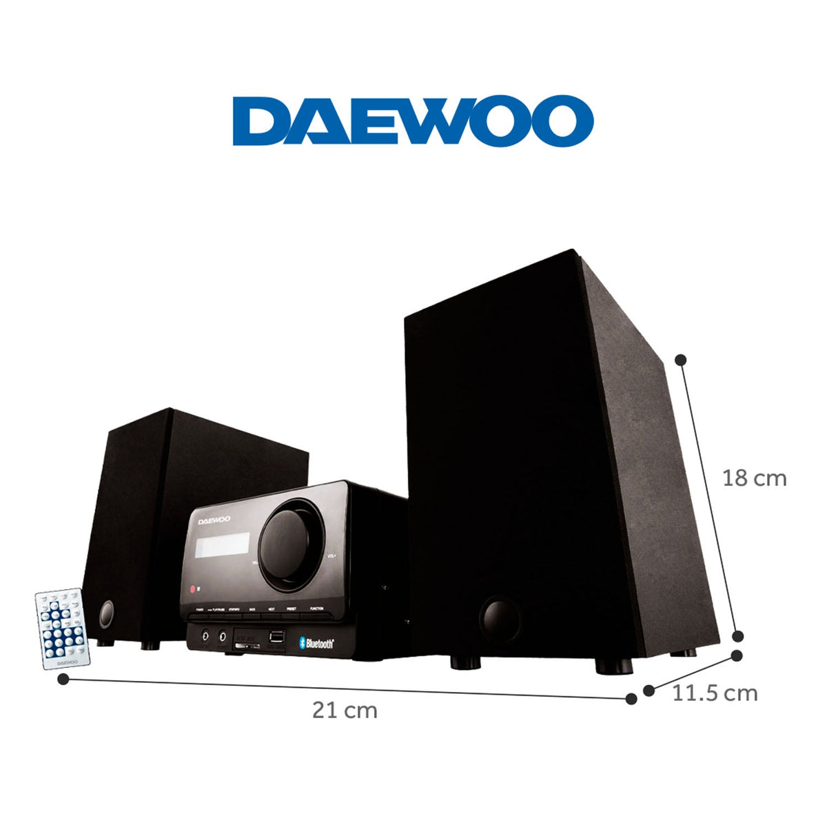 Minicomponente Bluetooth Daewoo - Selectsound.com.mx
